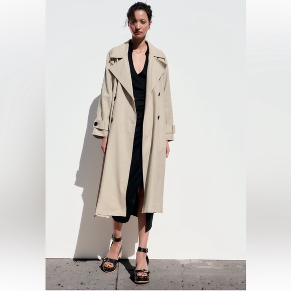 Zara | Jackets & Coats | Zara Classic Tan Womens Trench Coat | Poshmark
